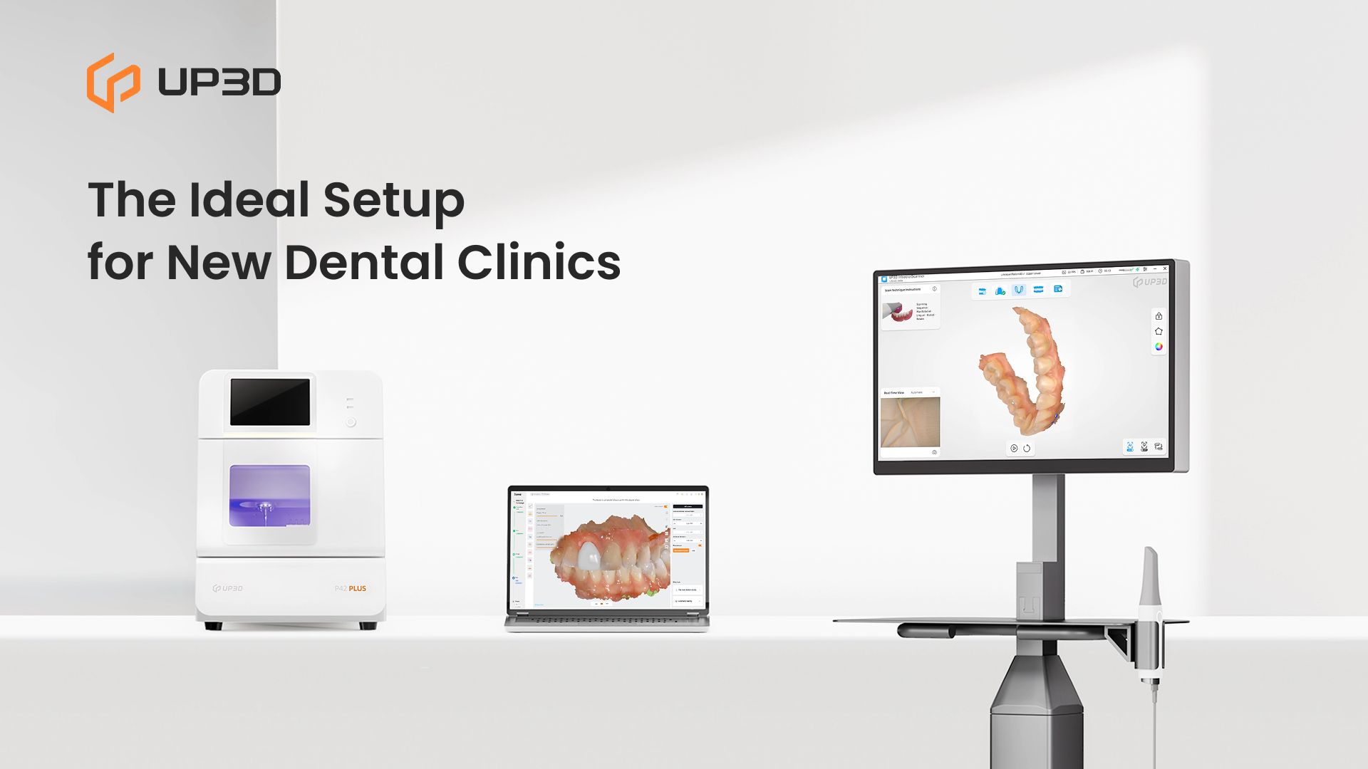 Digital Chairside Workflow for Clinics: UP610 Scanner + P42 Plus Mill